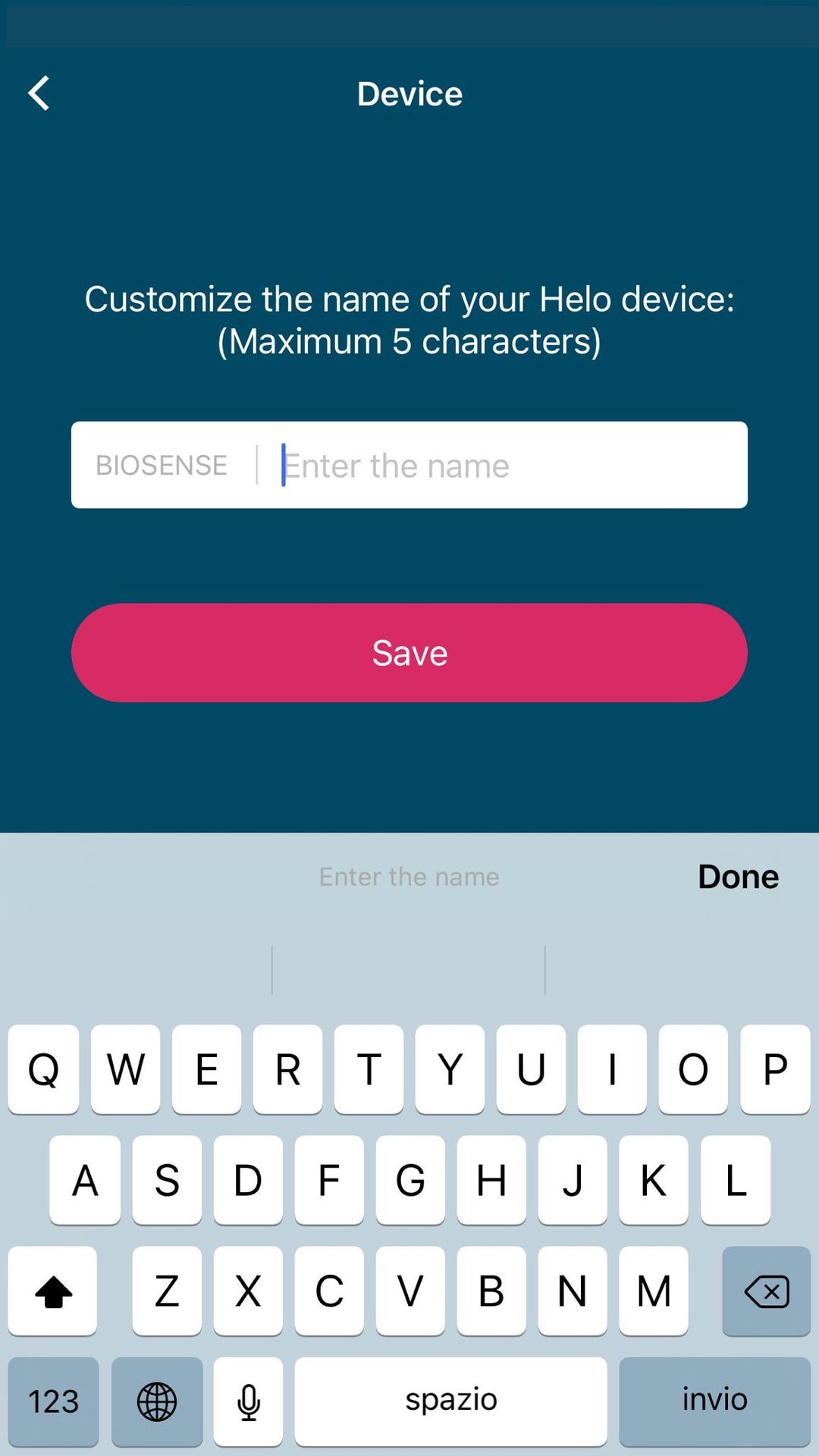 How can I customize my device name on the App? | helohealth