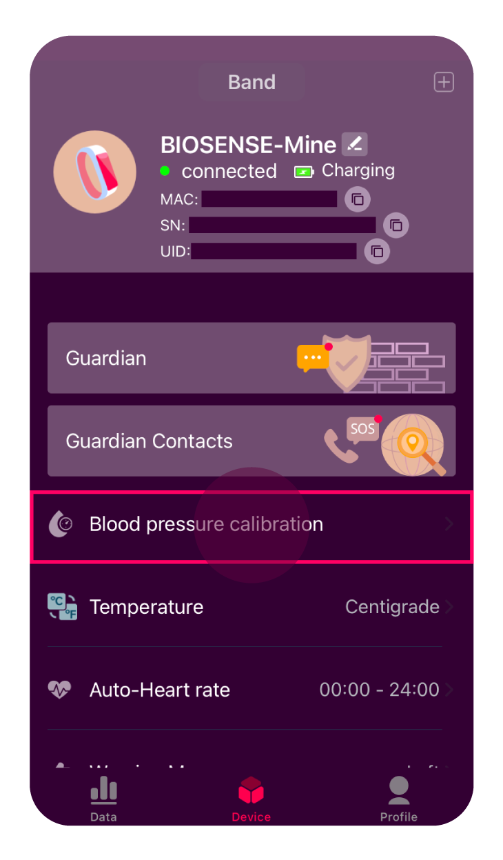 BioSense does not measure BP through double clicking the button. | helohealth